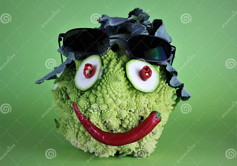 An Image of a Crazy Vegetable - Fun Stock Photo - Image of freshness ...