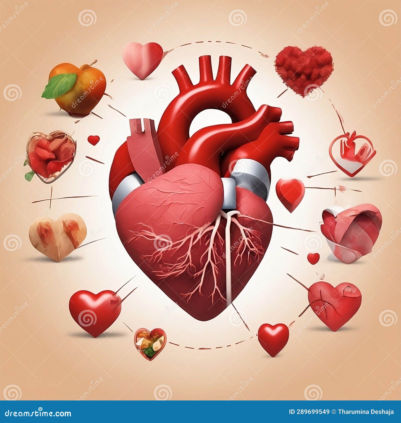 Heartfelt Transformations: AI-Generated Art for World Heart Day Stock ...