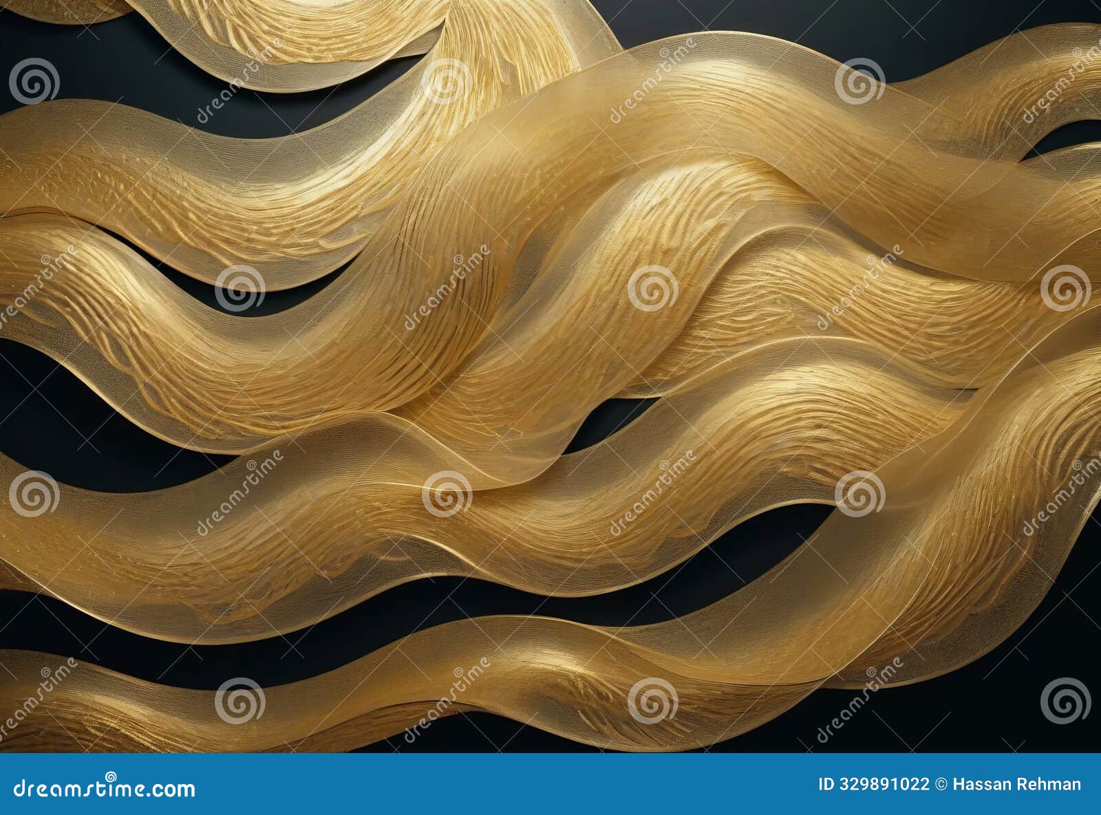 Image of Creative Glittering Gold Wave Curvy Line Design Elements Stock ...