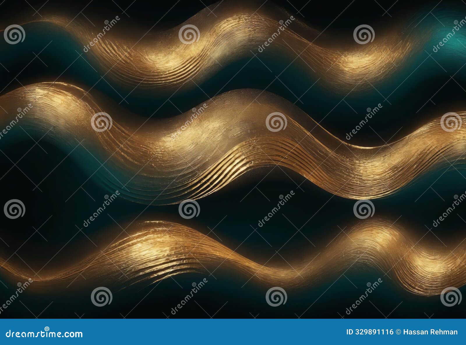 Image of Creative Glittering Gold Wave Curvy Line Design Elements Stock ...