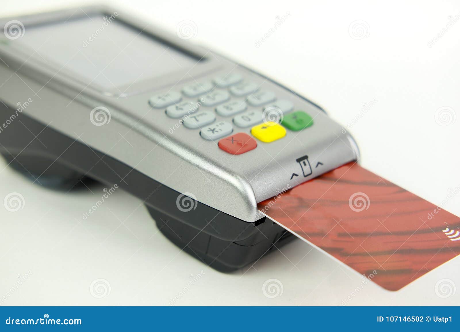 Credit card reader stock photo. Image of debit, purchase - 107146502