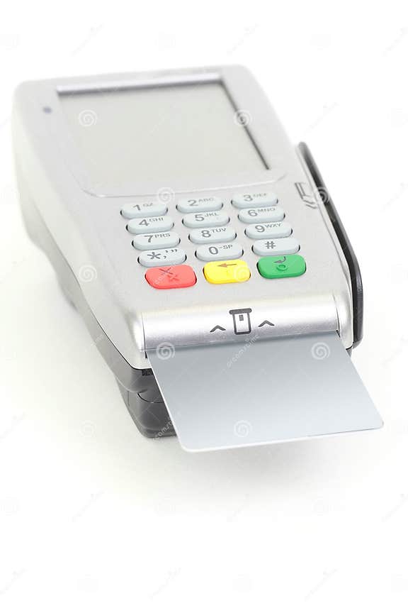Credit cards reader stock photo. Image of expense, purchase - 103200718