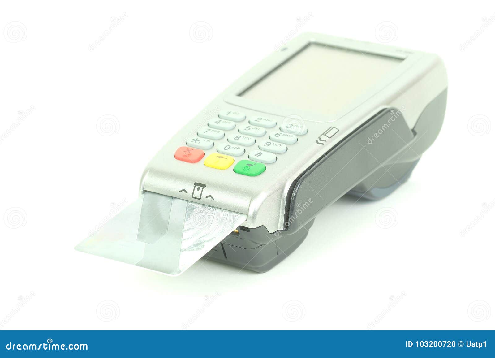 Credit cards reader stock photo. Image of machine, check - 103200720