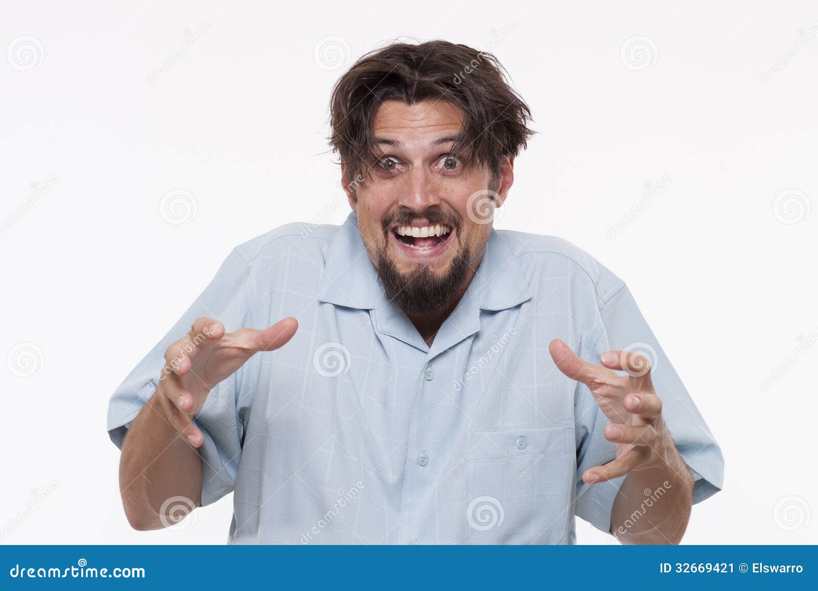 Image of a Creepy Young Man with Messed Hair Stock Image - Image of ...