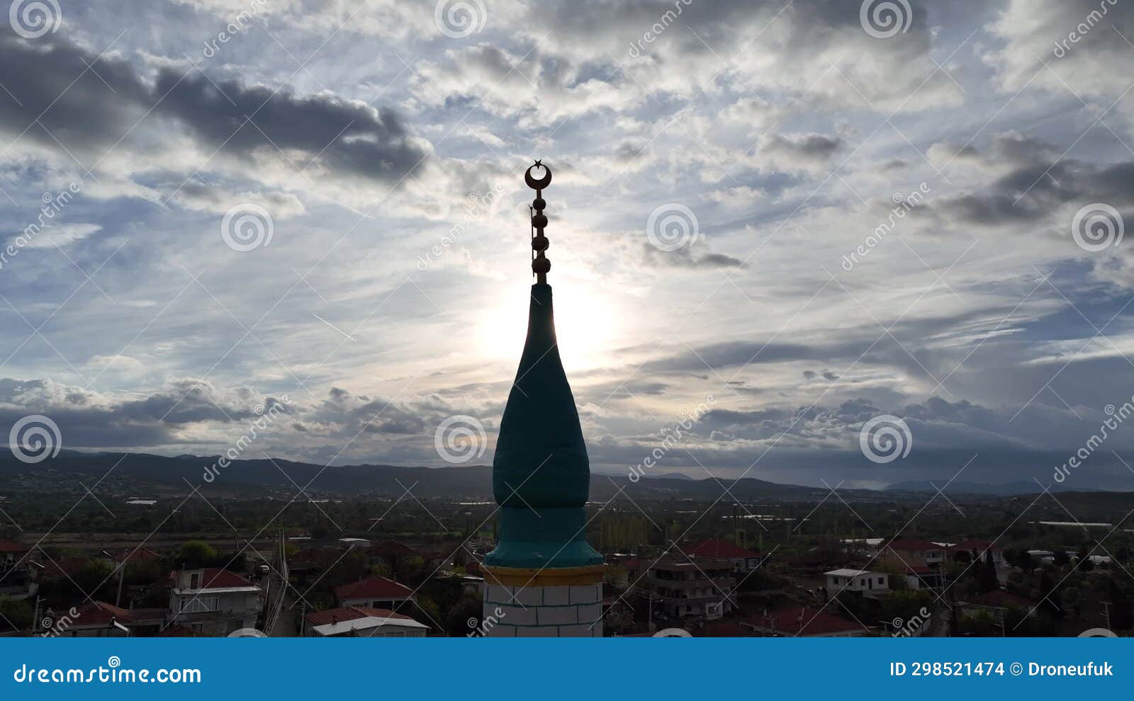 Image of the Crescent Representing Islam on the Mosque Minaret on a ...