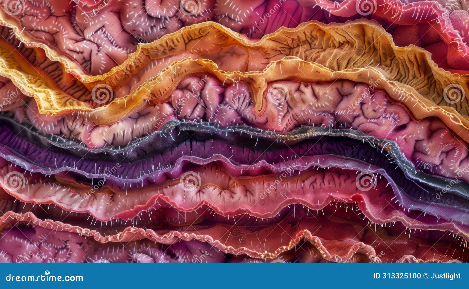Image a Cross Section of an Insects Digestive Tract Under 400x ...