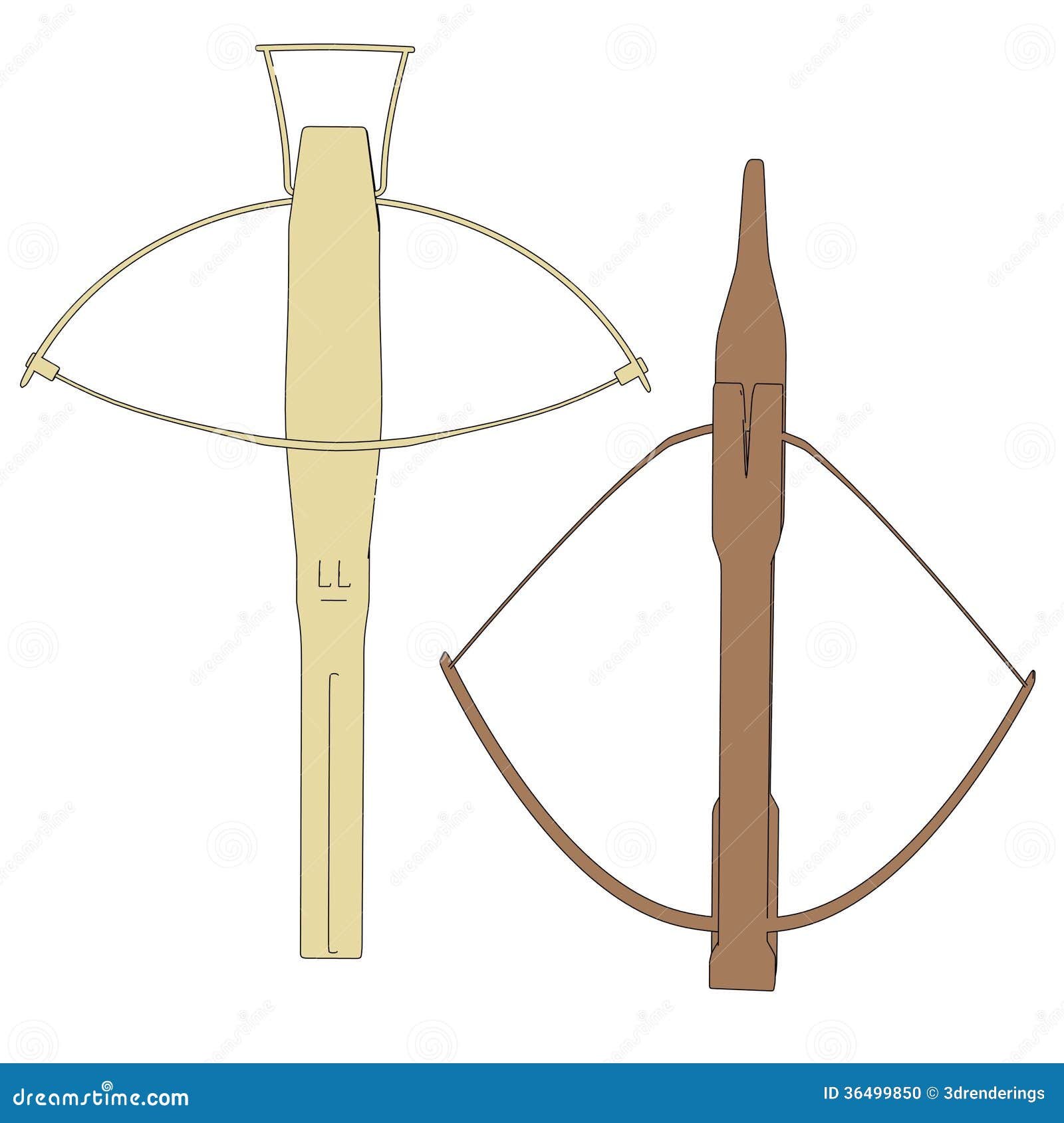 Image of crossbow weapon stock illustration. Illustration of toon ...
