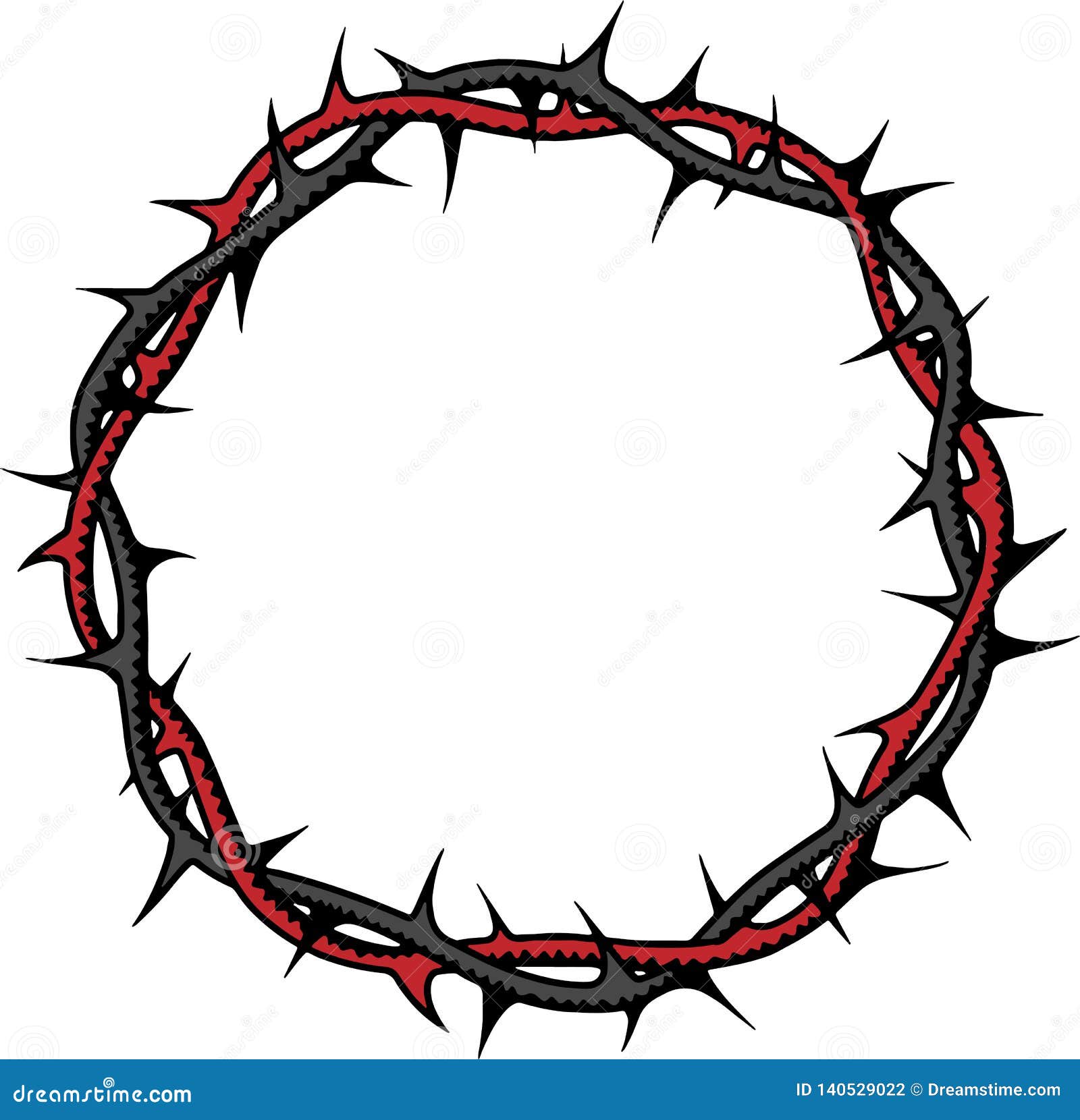 Crown of Thorns of Jesus Christ Stock Vector - Illustration of holy ... Crown of Thorns of Jesus Christ Stock Vector - Illustration of holy ...