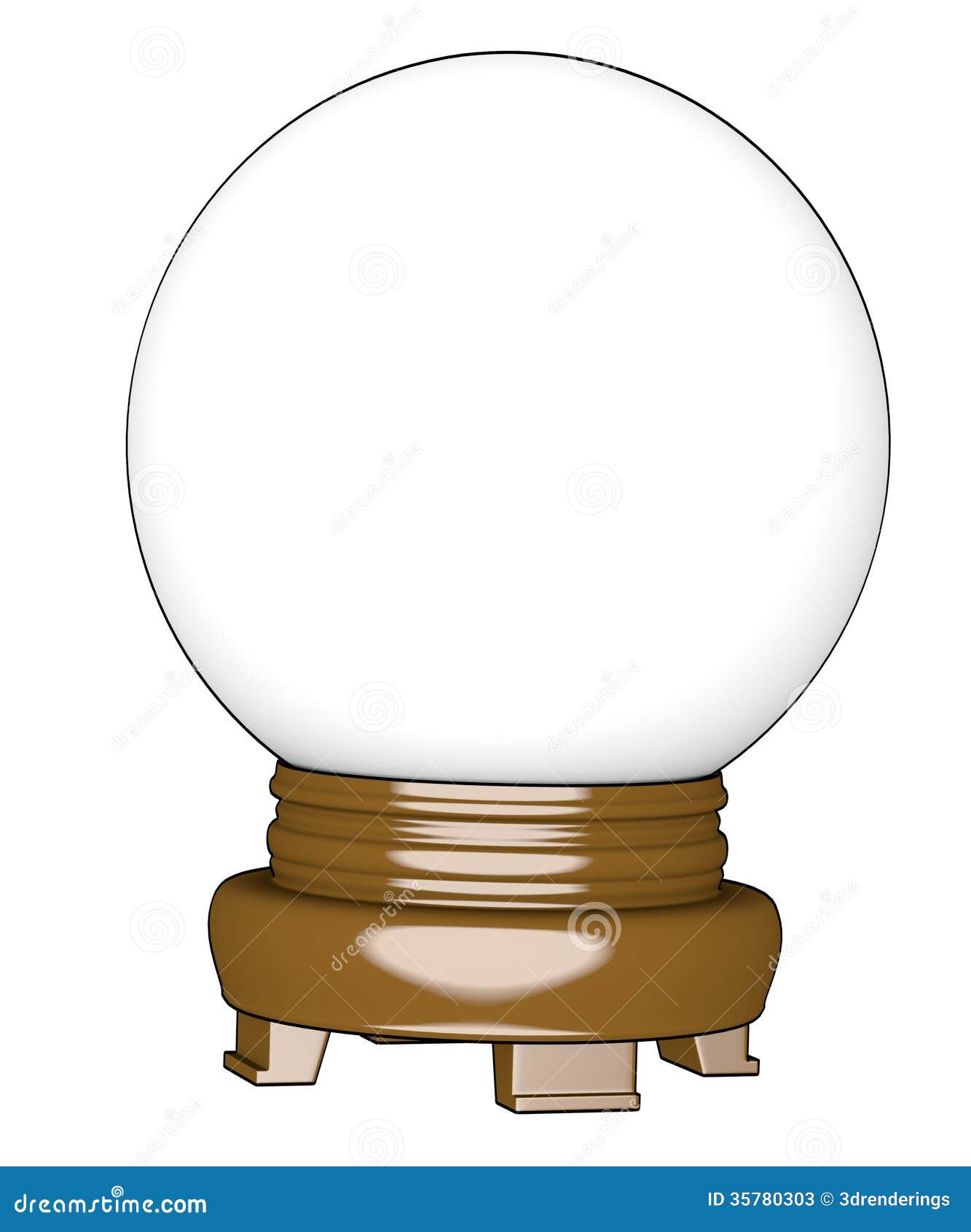 Image of crystal ball stock illustration. Illustration of drawing ...