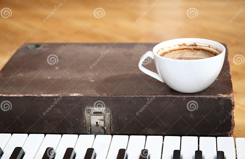 Coffee and music stock photo. Image of instrument, entertainment - 30089338