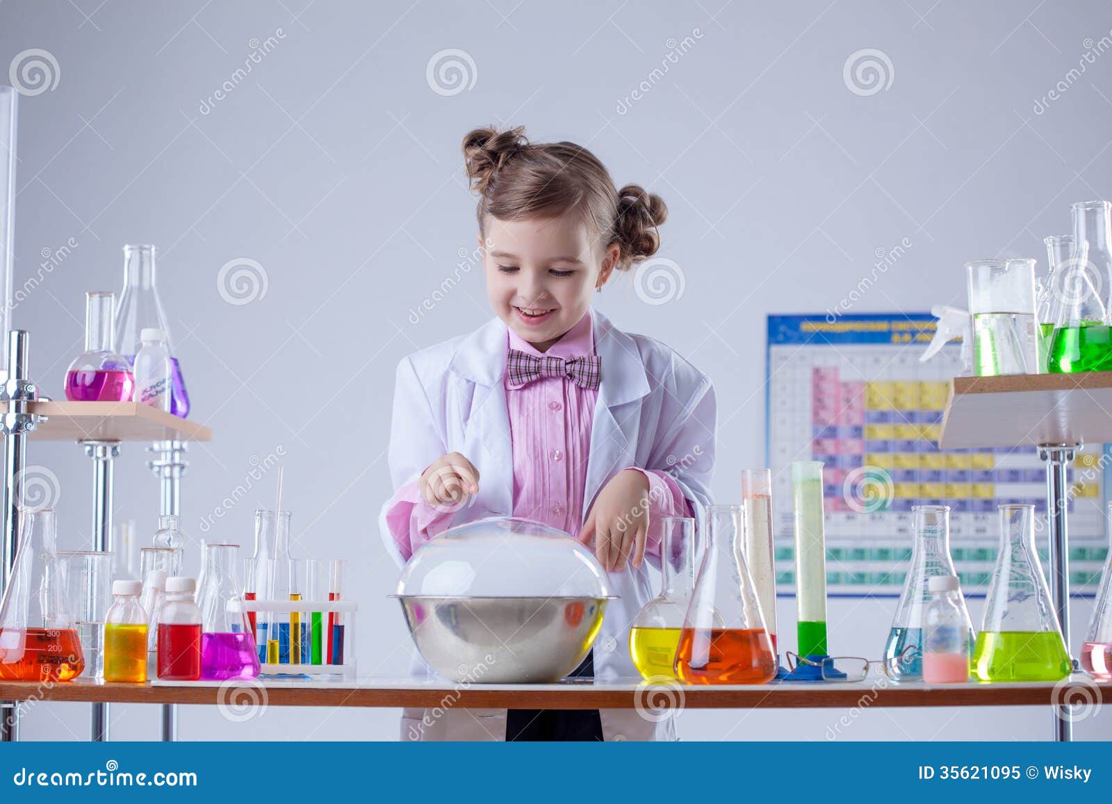 Image of Curious Laboratorian Conducts Experience Stock Image - Image ...