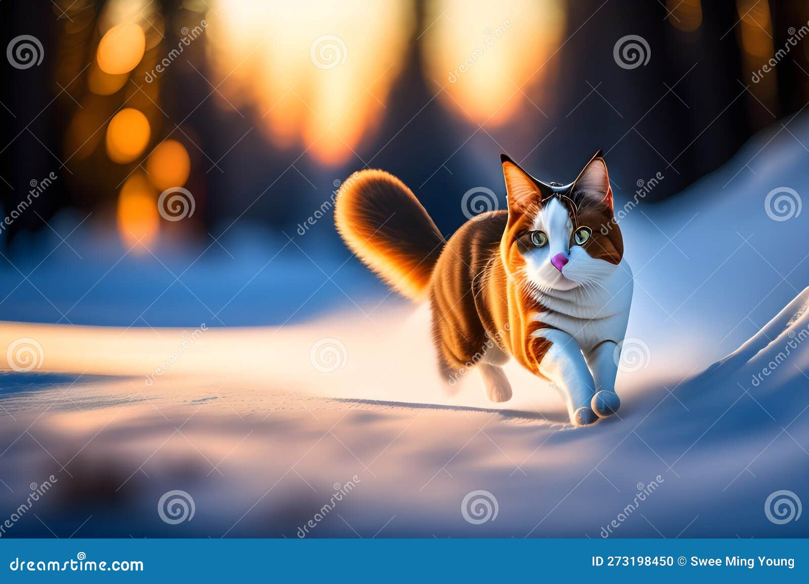 Birman Cat Standing Side View. Ink Black And White Doodle Drawing ...