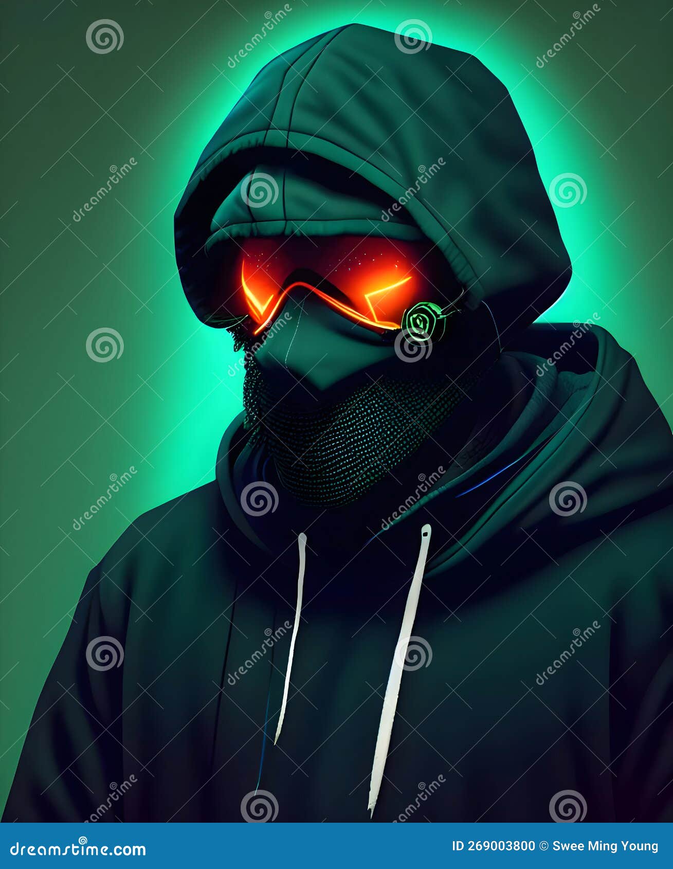 Image of the Cyber Computer Server Crime Hacker Stock Illustration ...