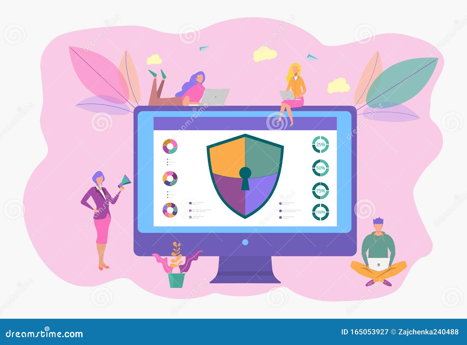 Image of Cyber Security Concept. Illustrates the Idea of Cybersecurity ... Image of Cyber Security Concept. Illustrates the Idea of Cybersecurity ...