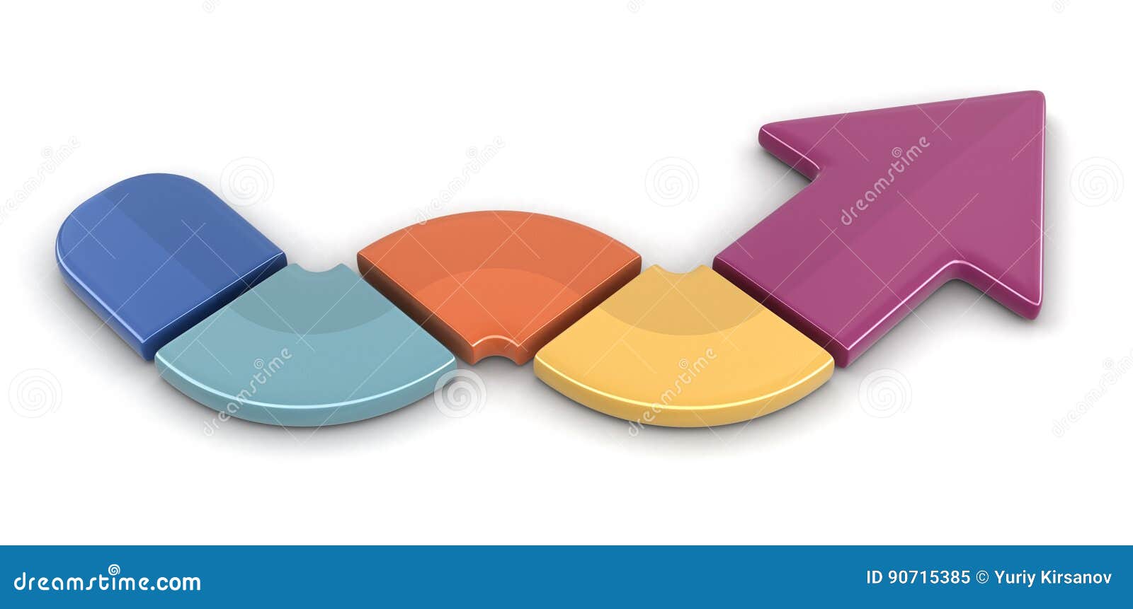 Image of 3d arrow stock illustration. Illustration of three - 90715385