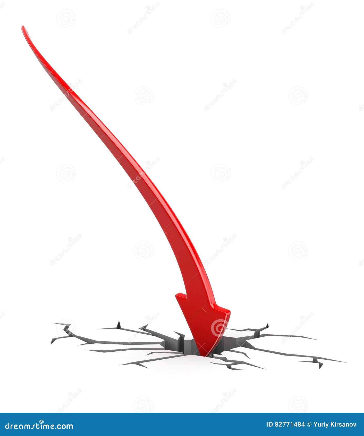 Image of 3d Arrow Downwards Stock Illustration - Illustration of action ...