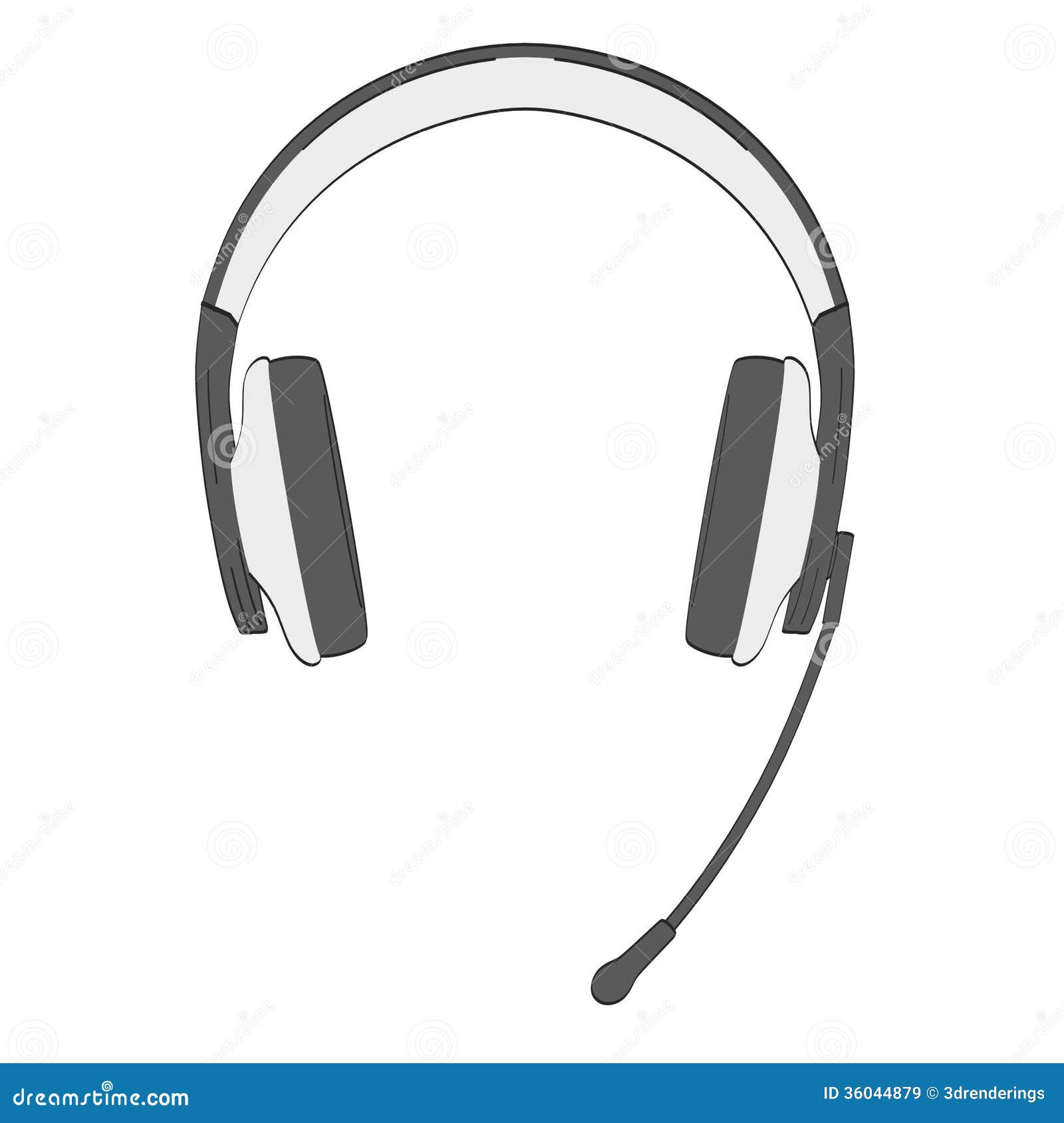 Image Of 2d Headphones Royalty Free Stock Images - Image: 36044879