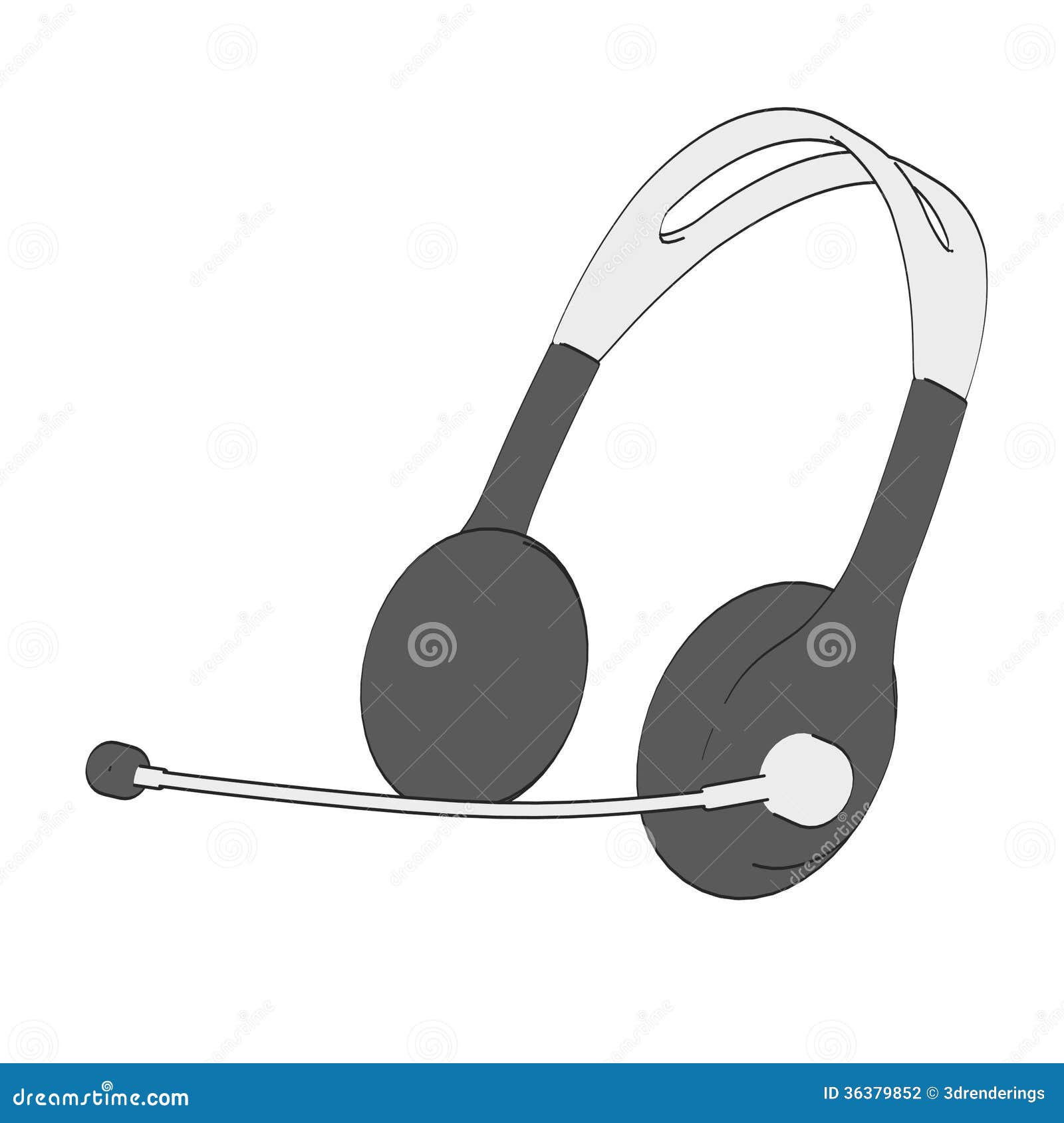 Image of 2d headphones stock illustration. Illustration of headphones ...
