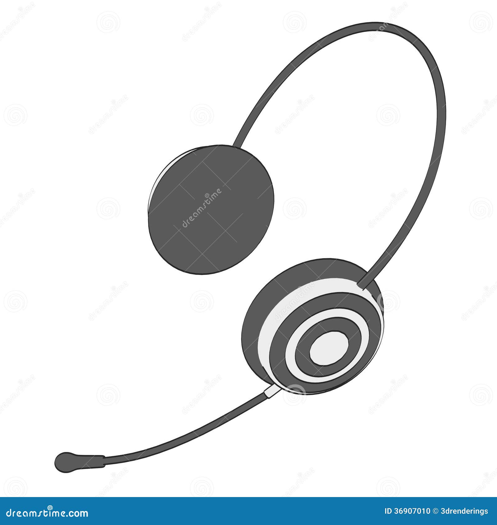 Image Of 2d Headphones Stock Photo - Image: 36907010