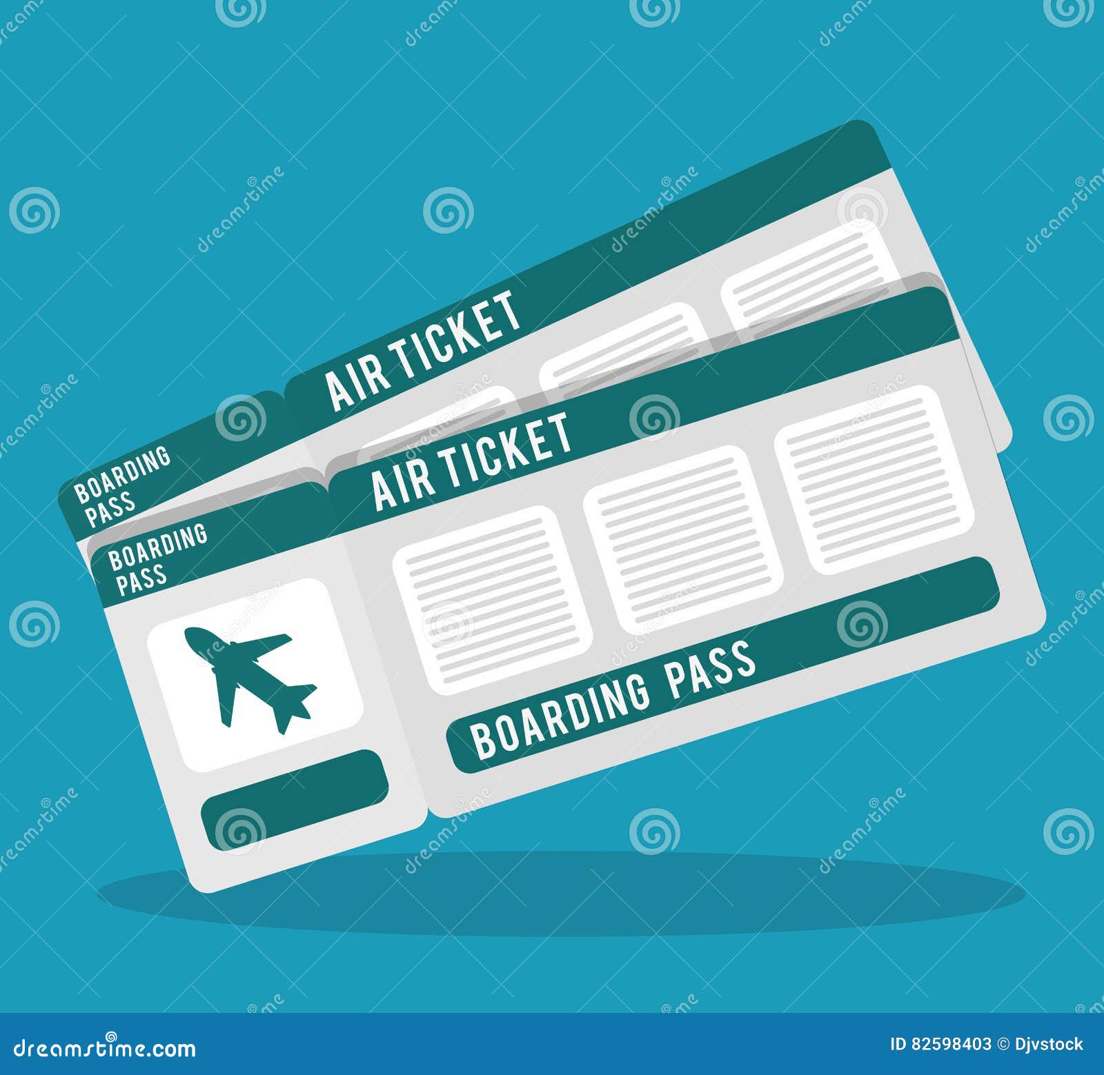 Image D'icône De Carte D'embarquement Illustration Stock - Illustration ...