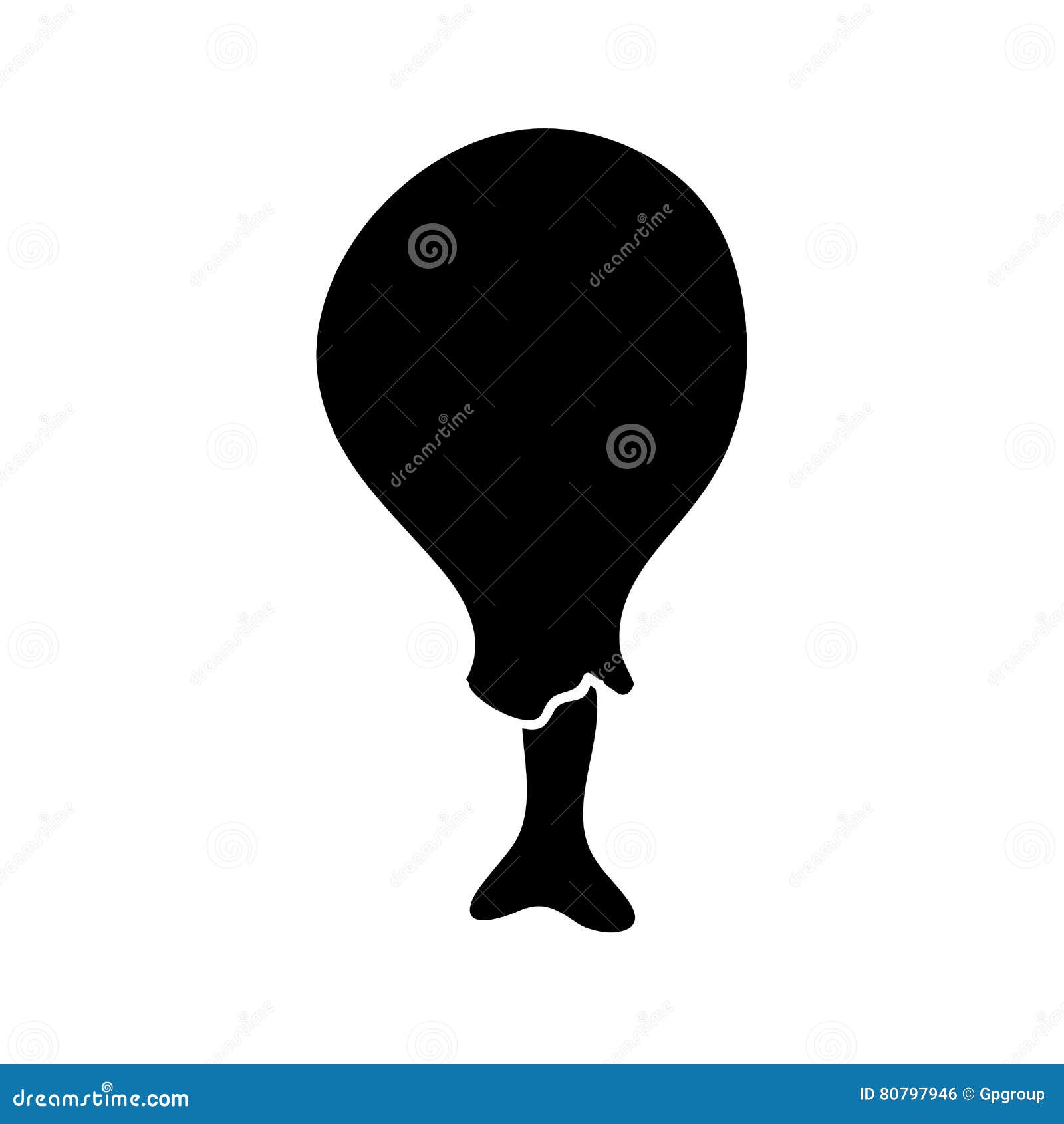Image D'icône De Cuisse Ou De Pilon De Poulet Illustration de Vecteur ...