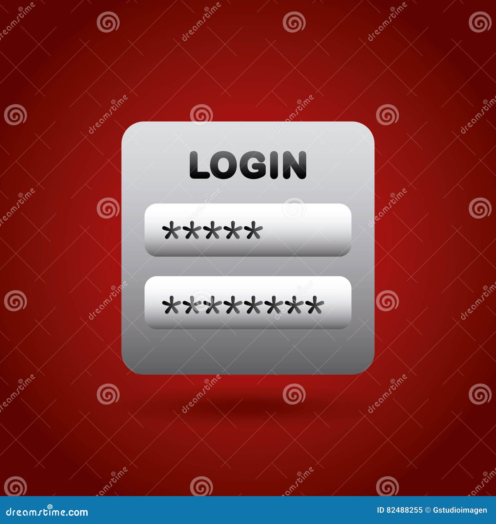 Image d'icône de login illustration stock. Illustration du signe - 82488255