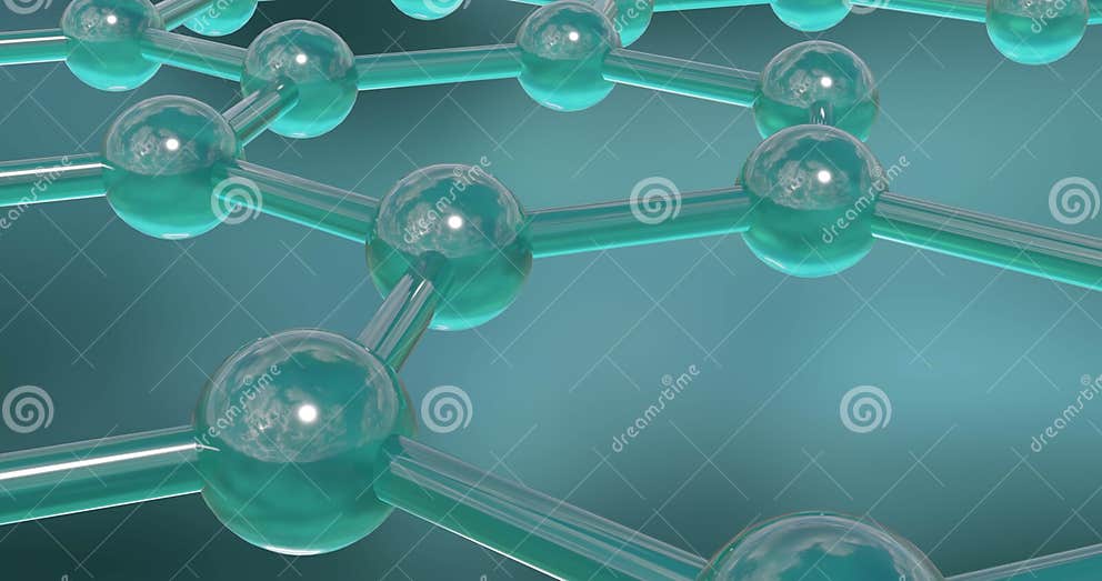 Image of 3d Micro of Molecules on Grey Background Stock Illustration ...