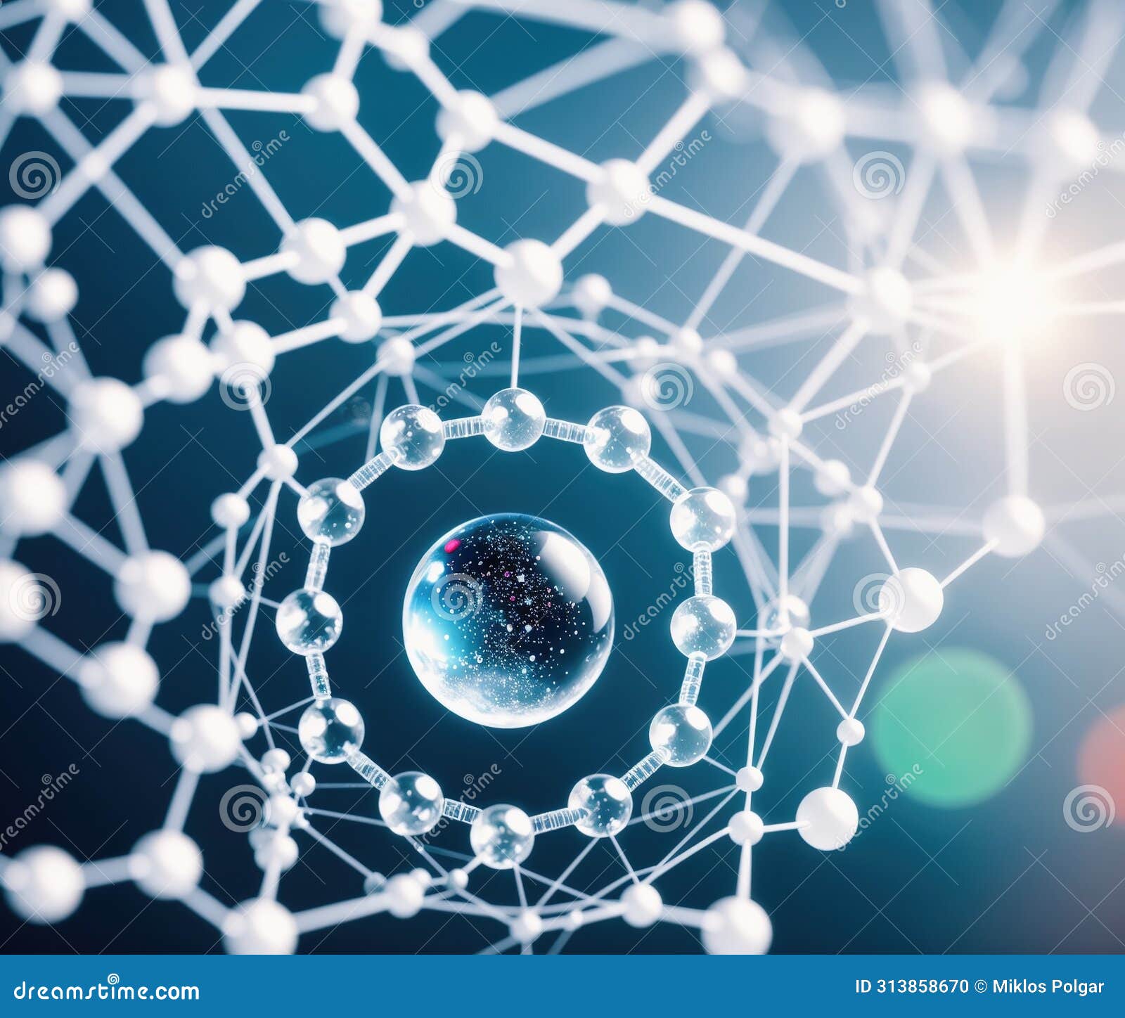 Molecular Structure stock illustration. Illustration of rendering ...