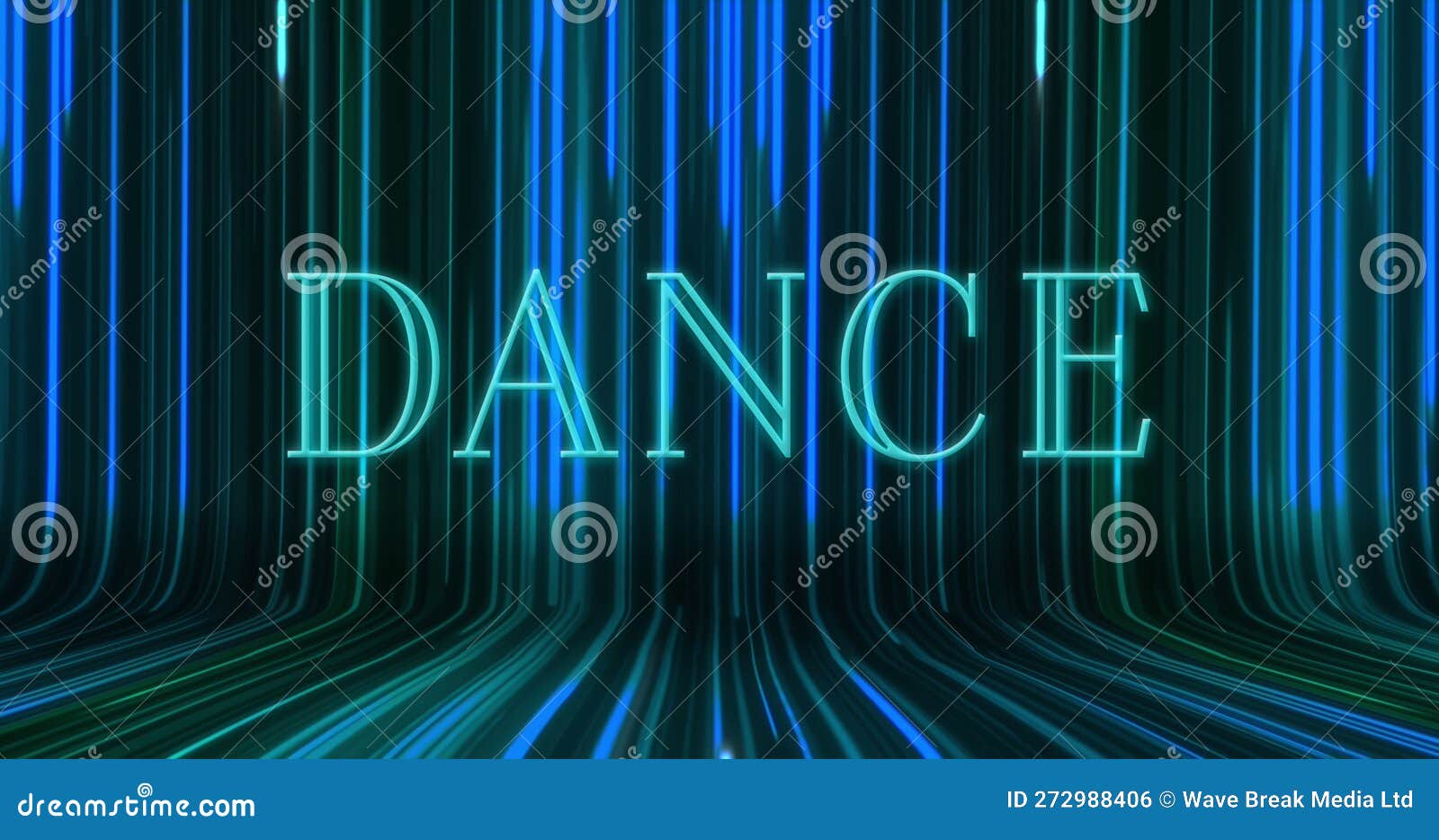 Image of Dance Text Over Light Trails on Black Background Stock ...