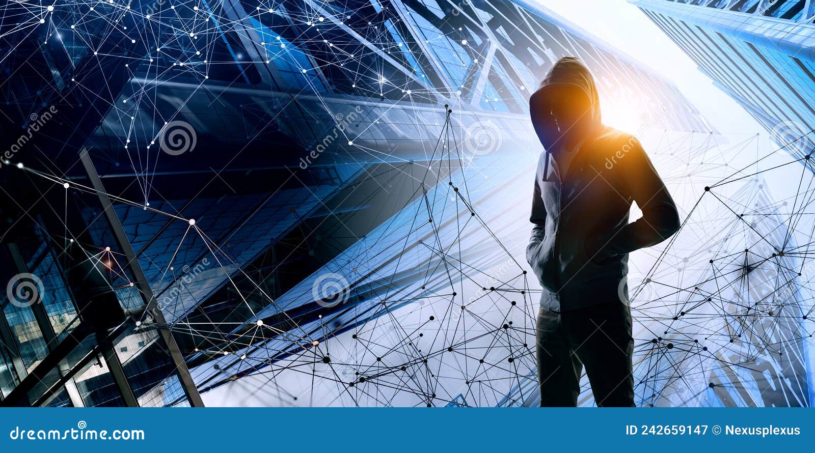 Cyber Security Concept . Mixed Media Stock Image - Image of technology ...