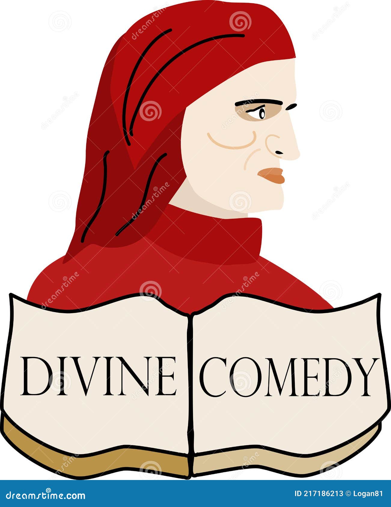 Dante Cartoon Portrait Vector Stock Photography | CartoonDealer.com ...