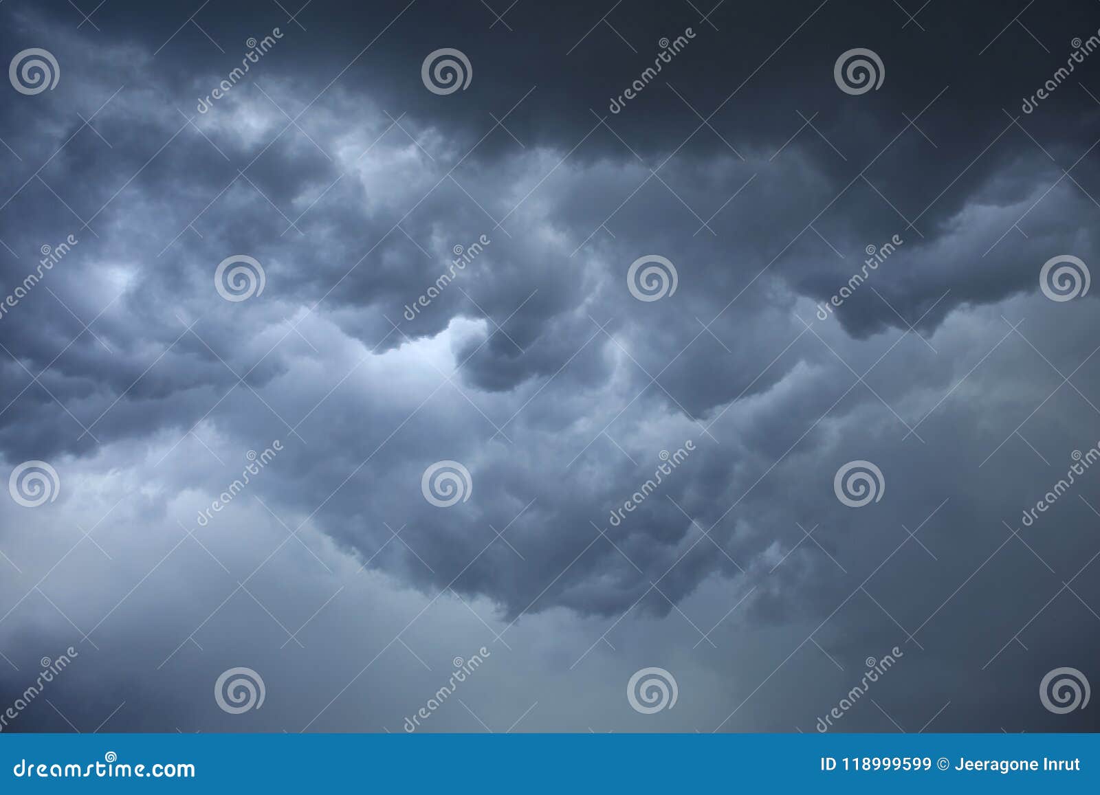 Dark Ominous Grey Storm Clouds Stock Image - Image of clouds, cloud ...