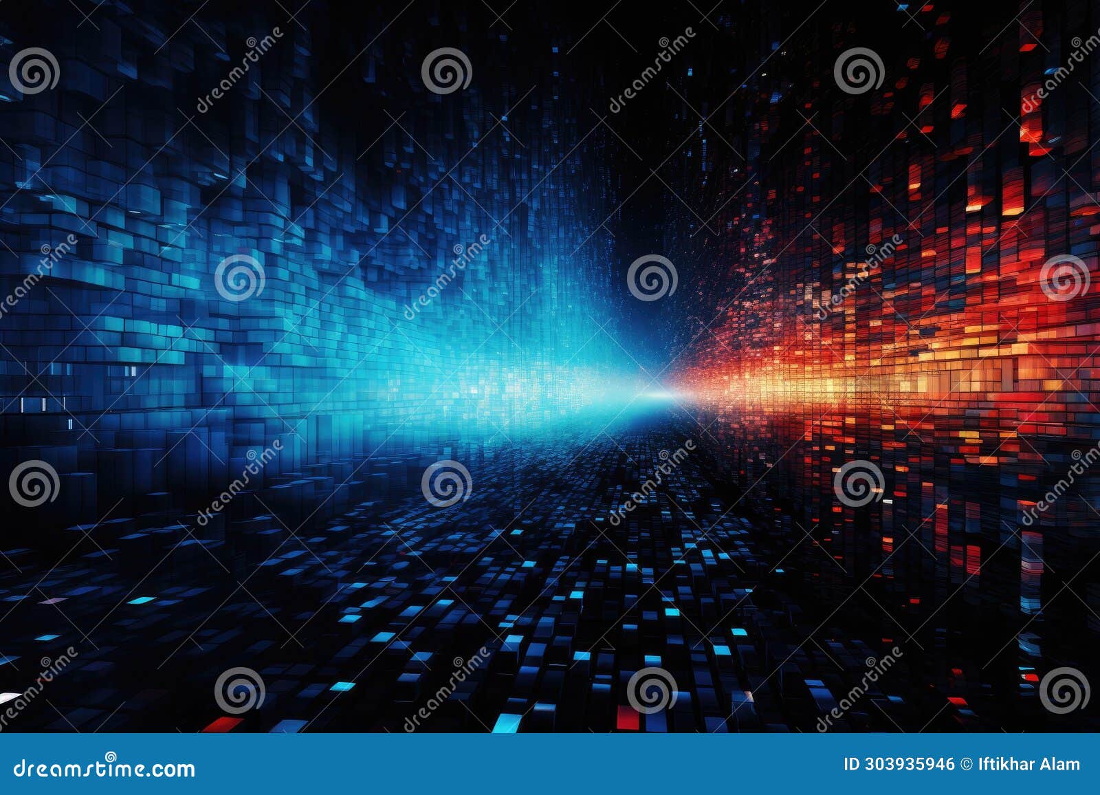 An Image of a Dark Room with an Assortment of Many Cubes Spread Out on ...