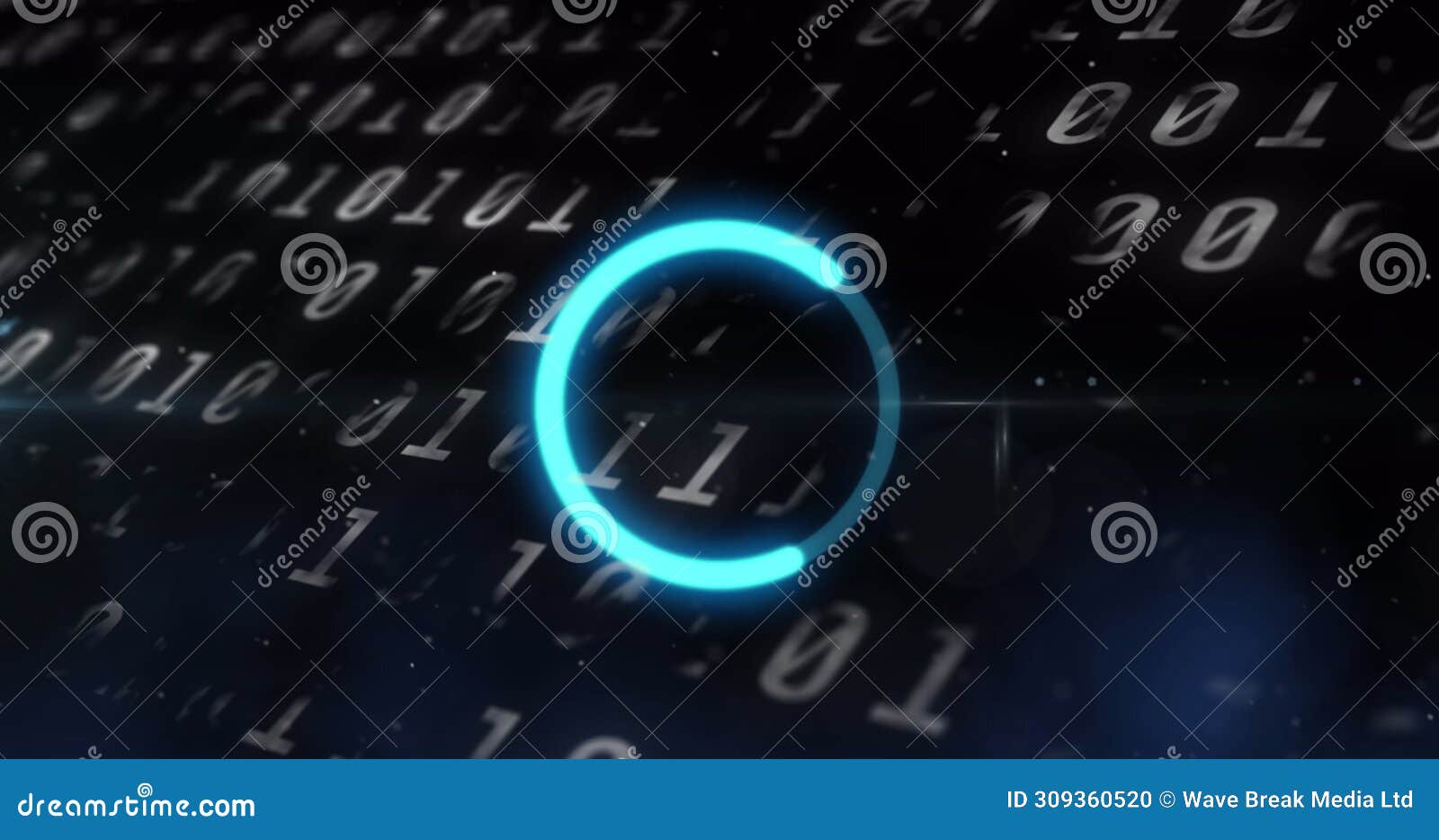 Image of Data Loading Ring on Black Background Stock Photo - Image of ...