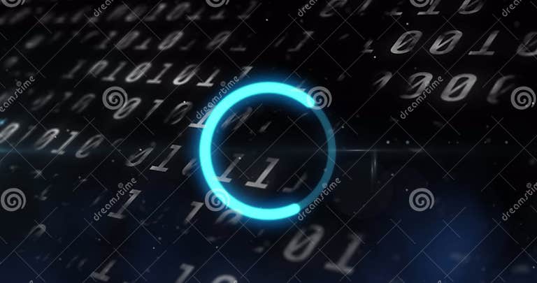 Image of Data Loading Ring on Black Background Stock Photo - Image of ...