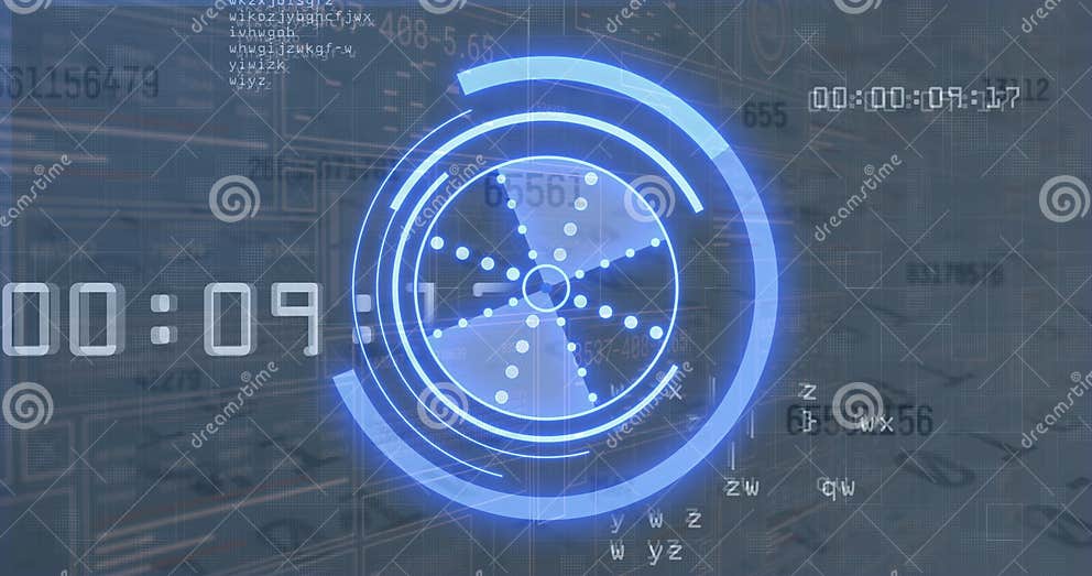 Image of Data Processing and Binary Code Over Hands Using Computer ...