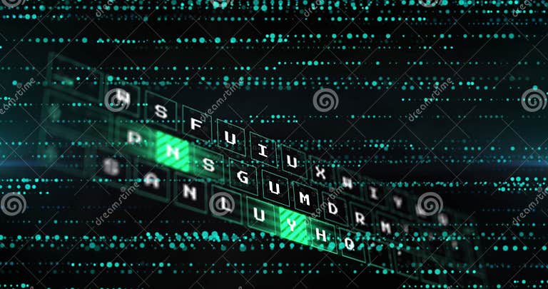 Image of Data Processing and Keyboard Over Black Background Stock Photo - Image of computing ...