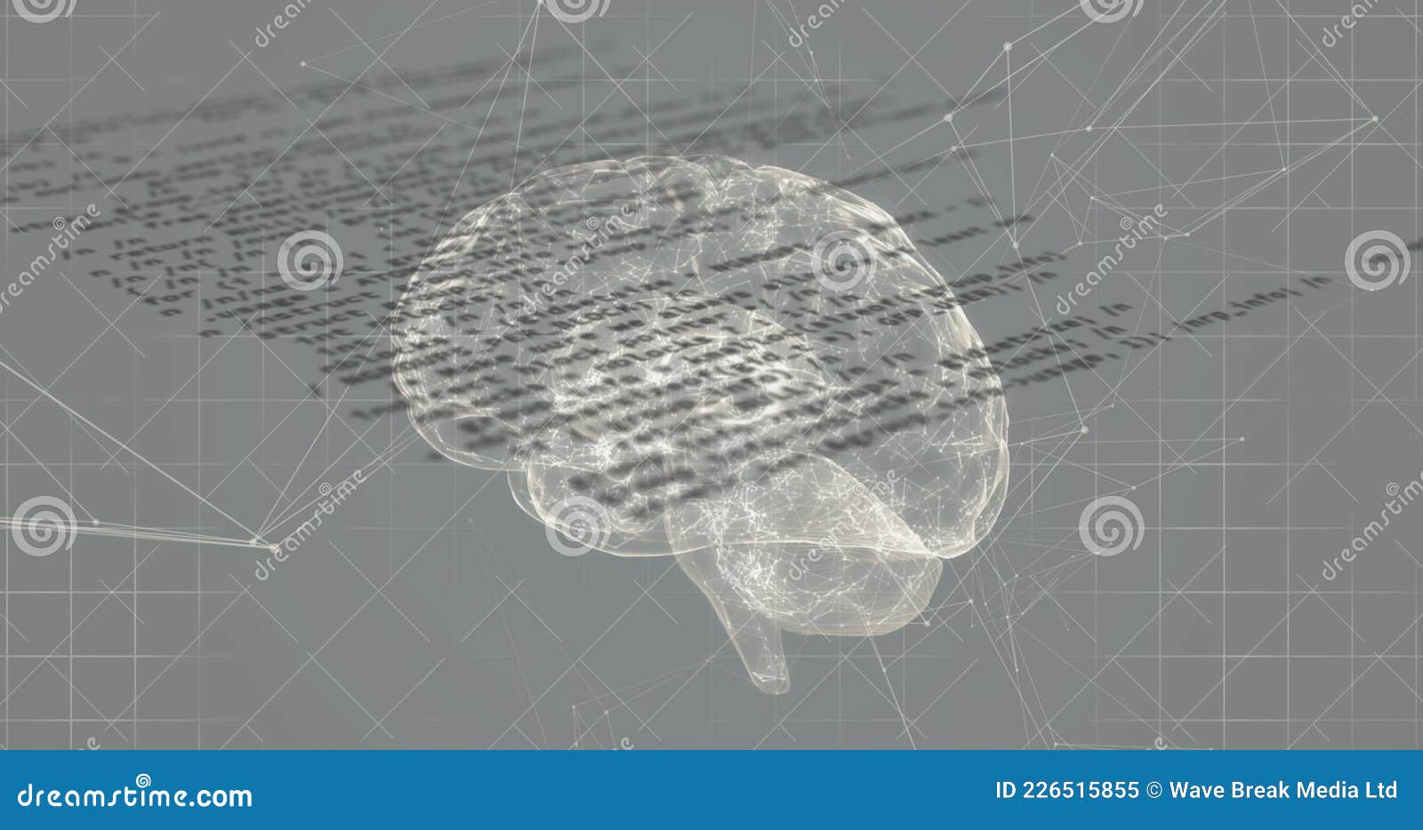 Image of Data Processing and Network of Connections with Human Brain ...