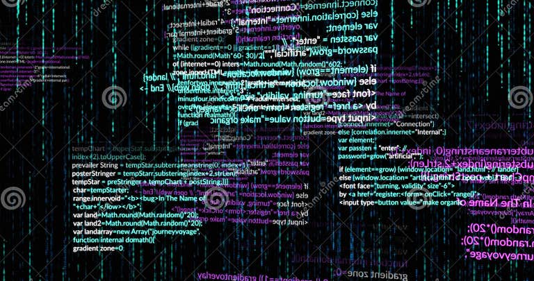 Image of Data Processing Over Black Background Stock Photo - Image of ...