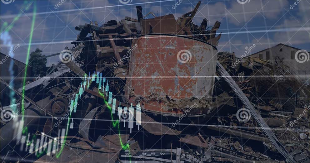 Image of Data Processing Over Rubbish Dump Stock Image - Image of ...