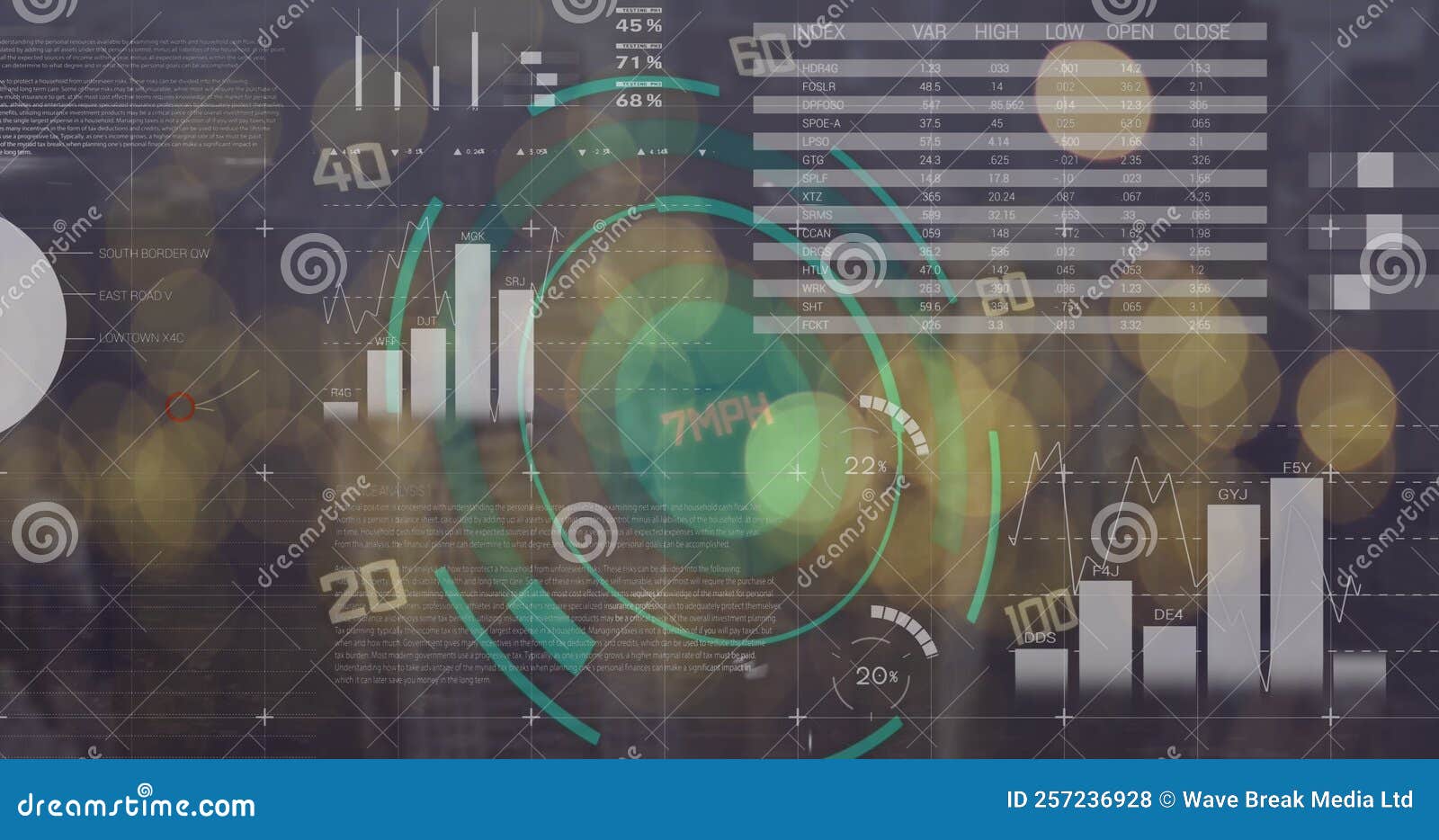 Image of Data Processing Over Spots Stock Photo - Image of computing ...