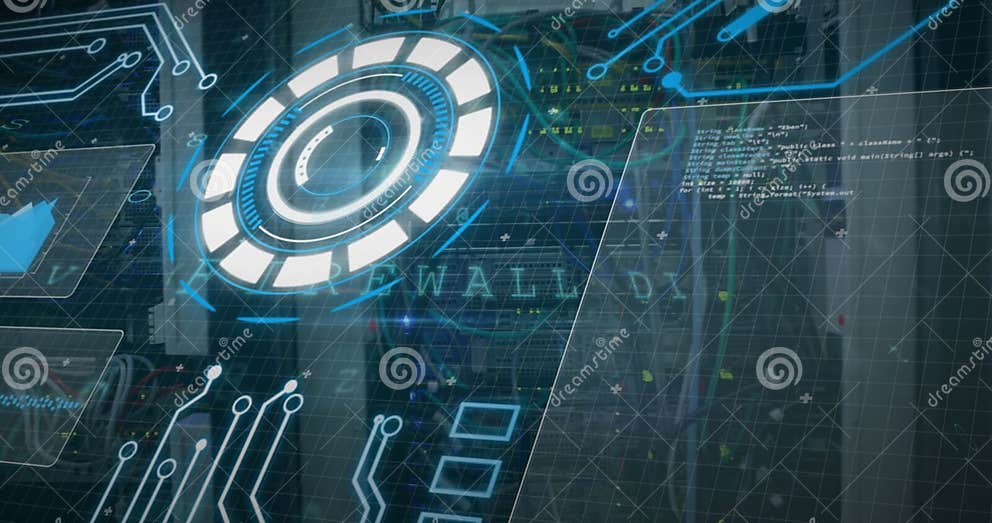 Image of Data Processing and Shapes Touching Screen Stock Image - Image ...