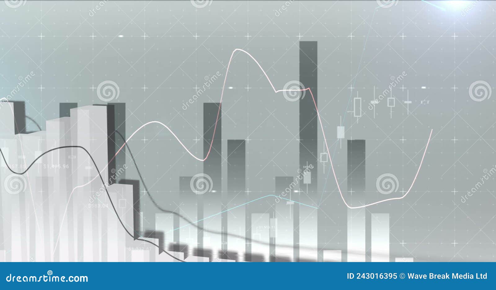 Image of Data Processing on White Background Stock Image - Image of ...