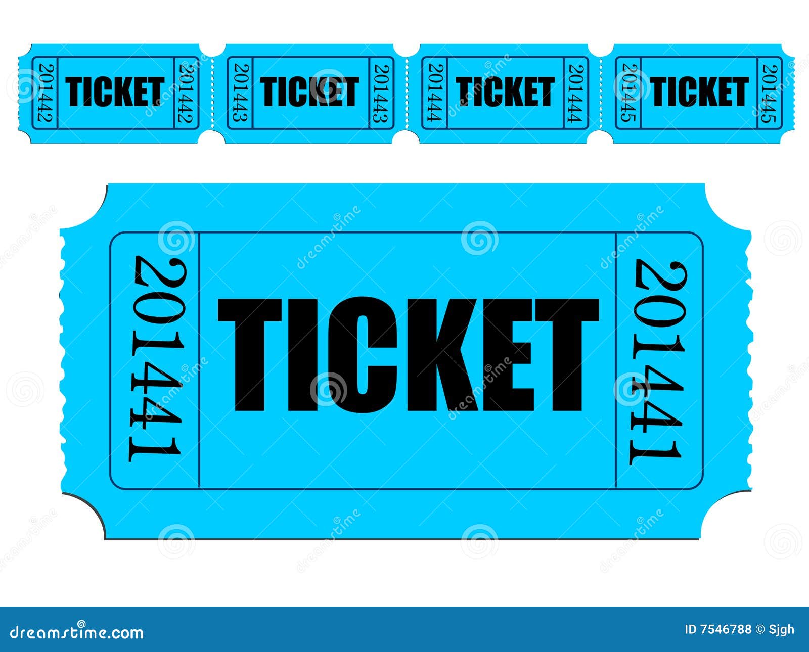 Image De Billet Simple Et Bande Des Billets Illustration de Vecteur ...