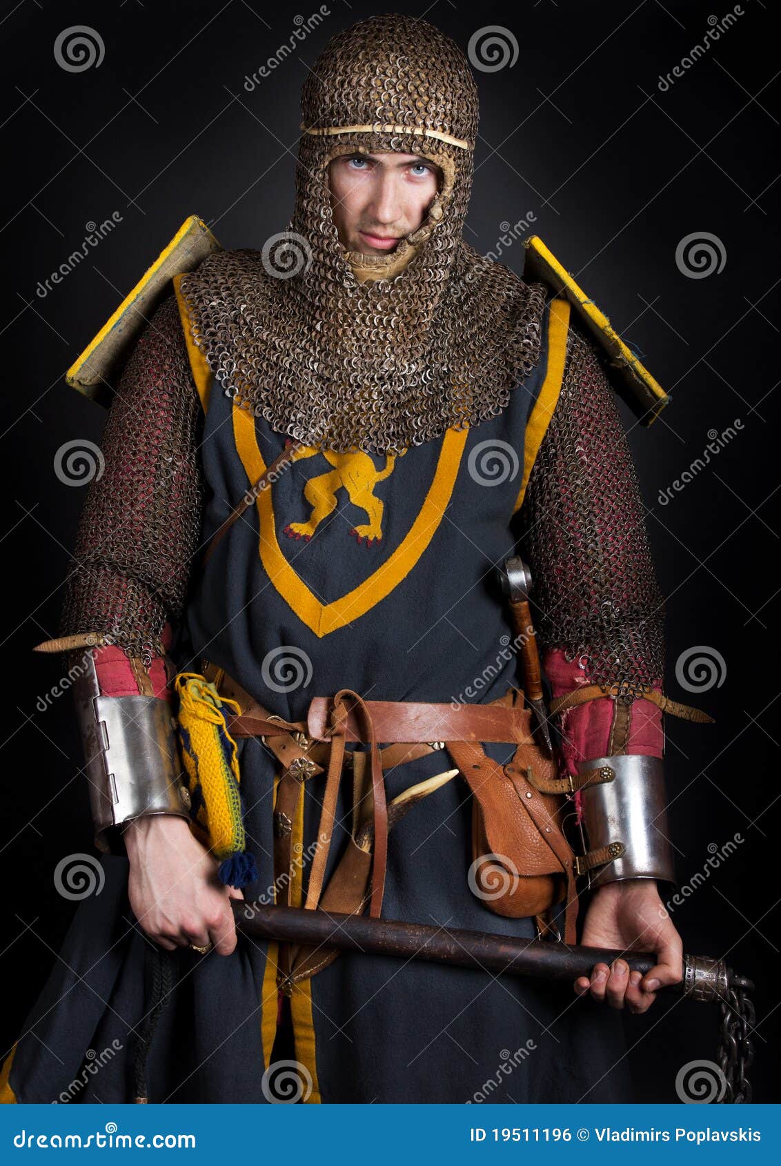 Image de chevalier photo stock. Image du médiéval, gourdin - 19511196