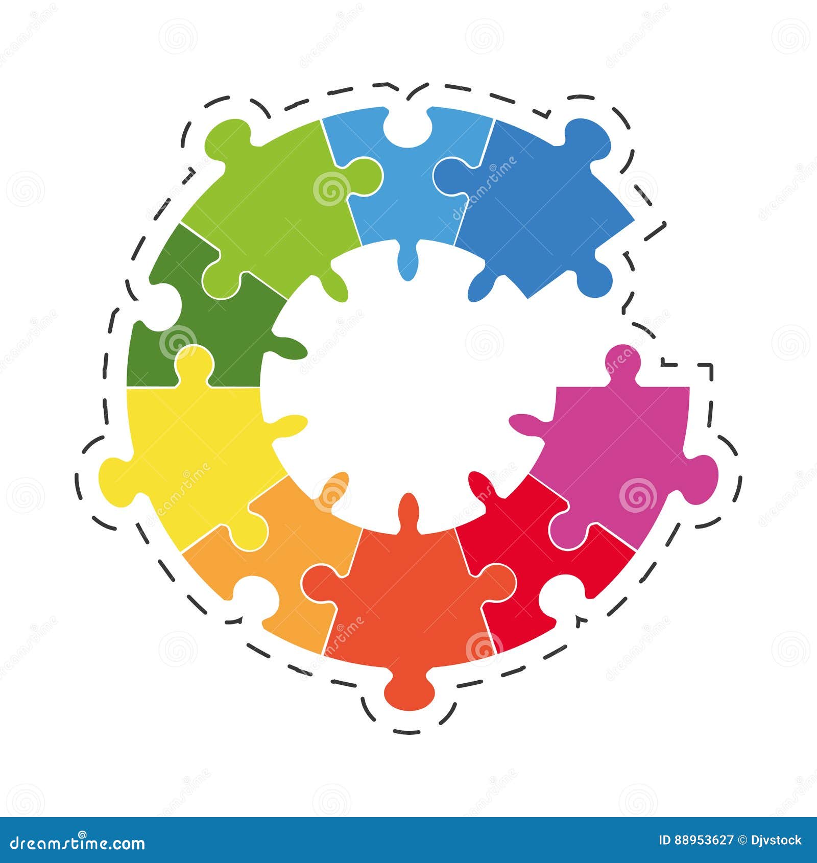 Image De Diagramme De Solution De Puzzle Illustration Stock ...