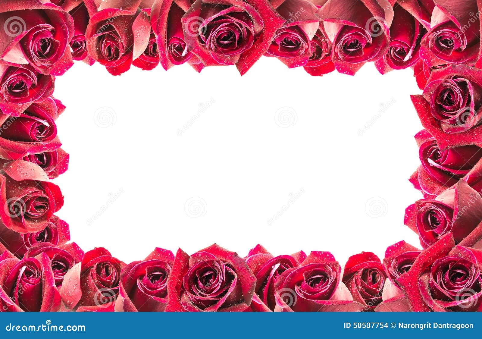 Image De Fond De Cadre De Roses Rouges Illustration Stock - Illustration du amour, flore: 50507754