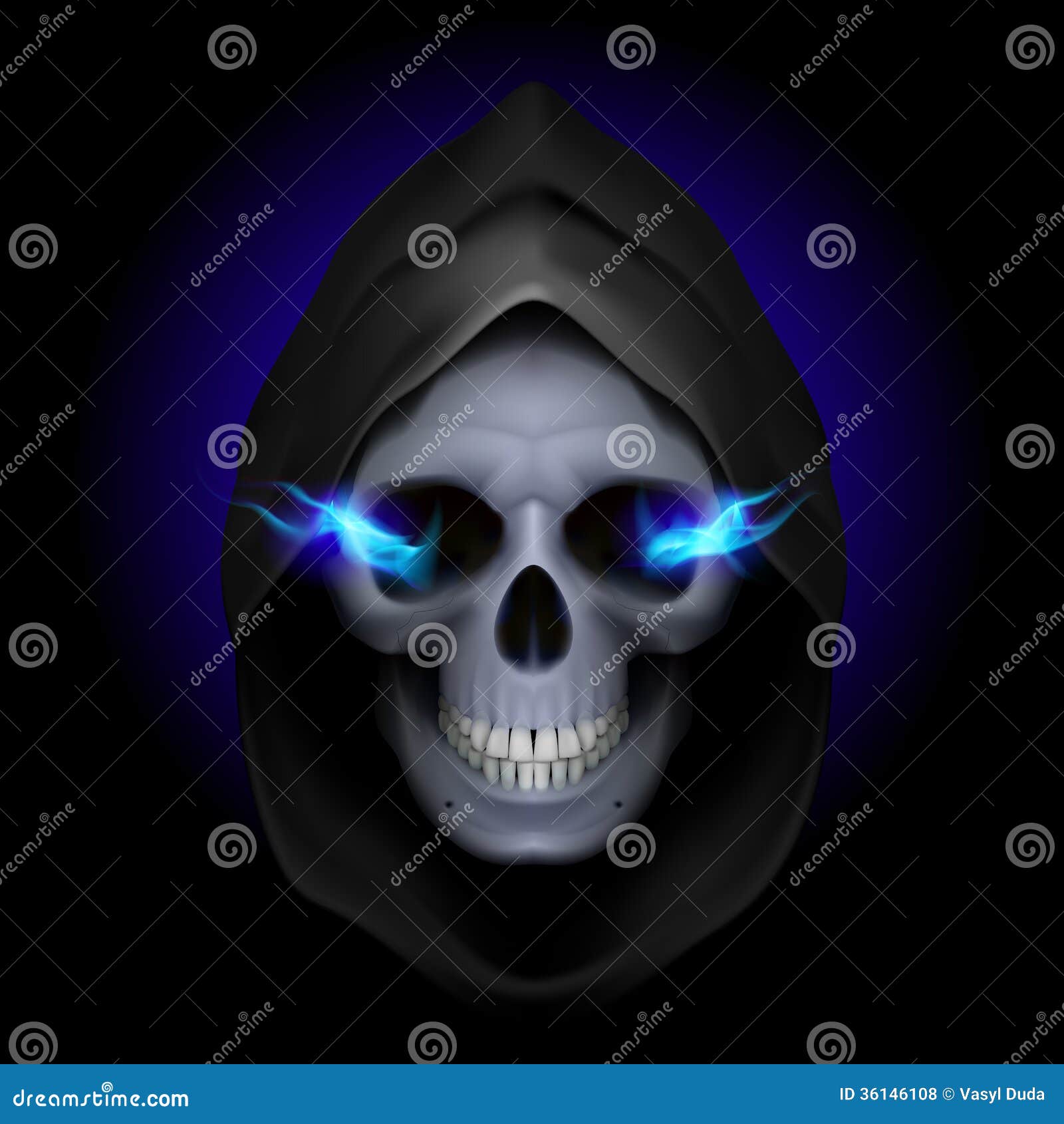 Image de la mort. illustration de vecteur. Illustration du crainte ...