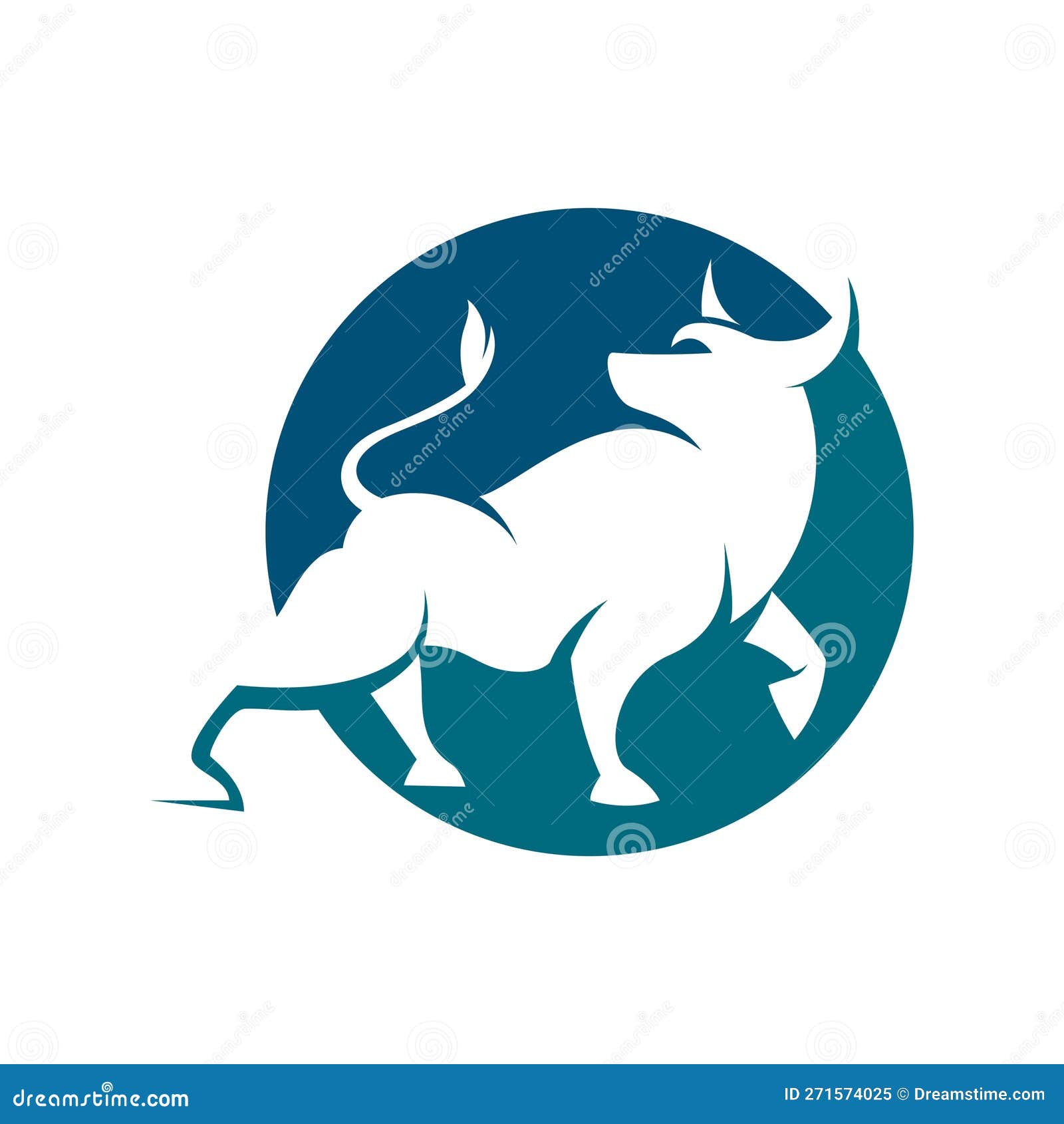 Image de logo de taureau illustration de vecteur. Illustration du ...