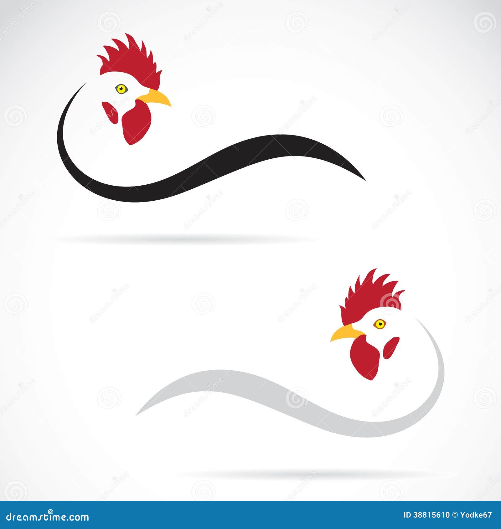 Image de vecteur d'un coq illustration de vecteur. Illustration du chef ...